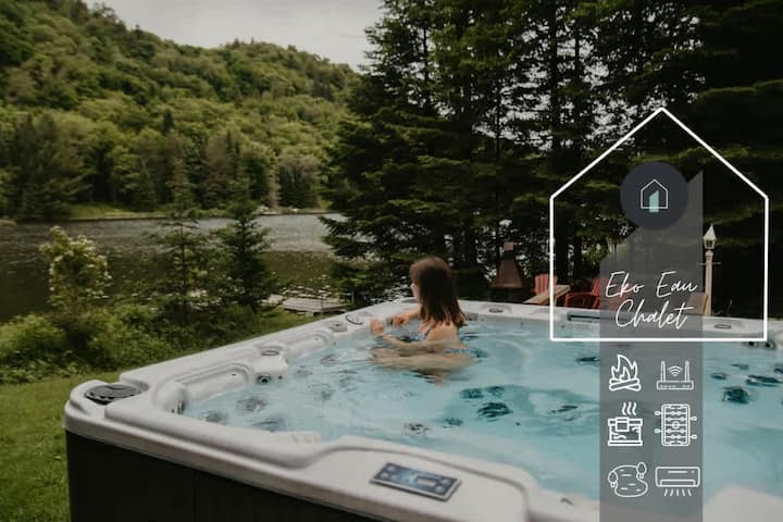 Chalet Douillet Lac, Spa Et Splendide Vue - Quebec