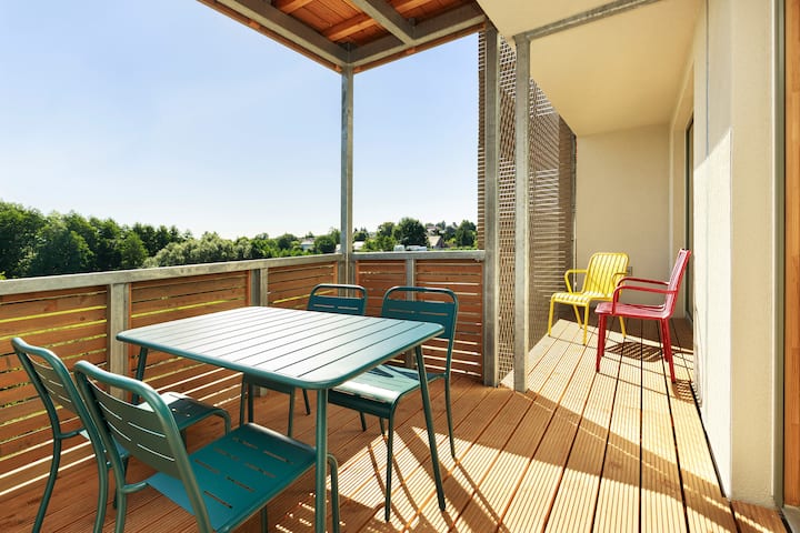 Seeziege Penthouse Xl | Dachgeschoss Mit 2 Bädern - Feldberger Seenlandschaft