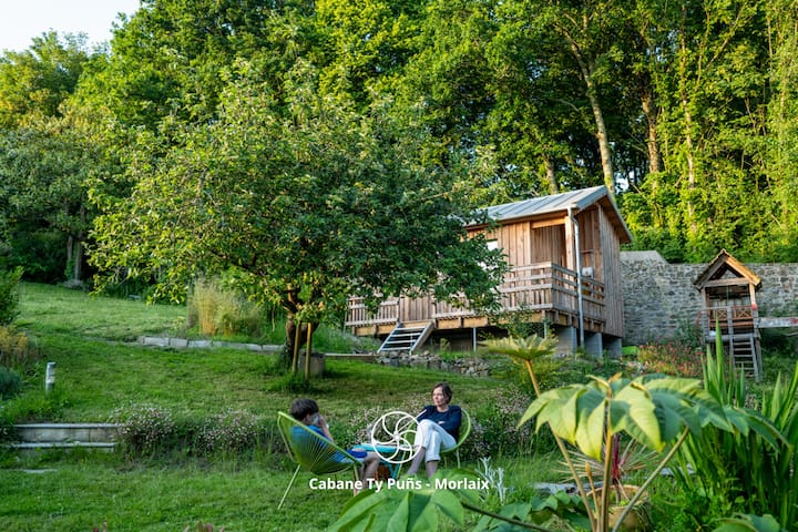 Cabane éCoresponsable Ty Puñs-jardin-centre-ville - Morlaix