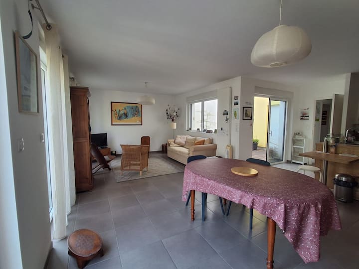 Agréable Maison Ouverte Sur L'extérieur - Nantes