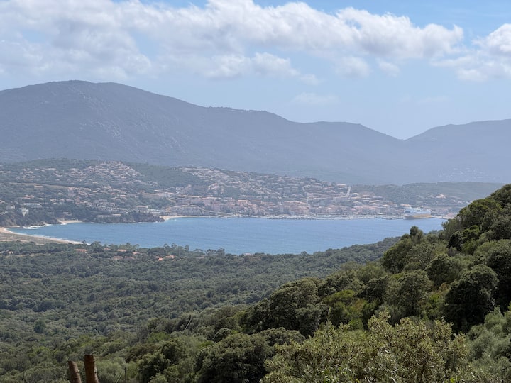 Bas De Villa Vue Panoramique Sur Le Golfe - Plage d'Olmeto