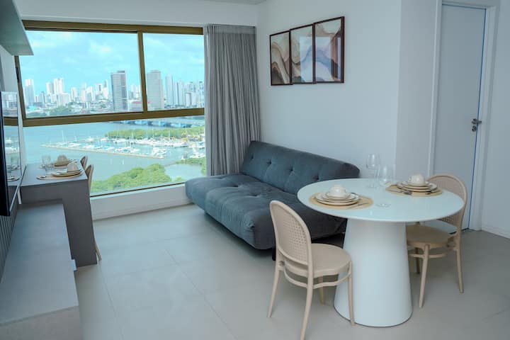 Flat Completo - Vista Para O Recife - Cais 1708 - Recife