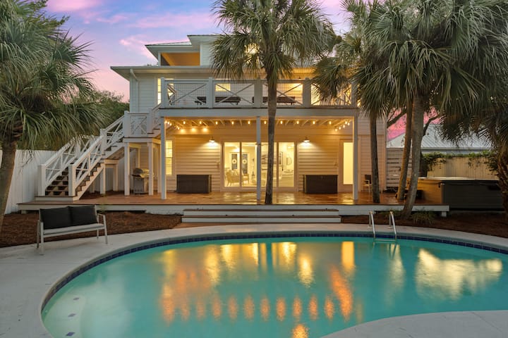 Sleeps 18 | Pool + Hot Tub • Walk To The Beach - Santa Rosa Beach, FL