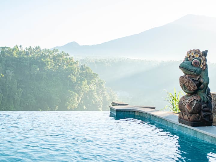 Karangasem Villa, Twin Bad With View, Room No. 1 - Besakih