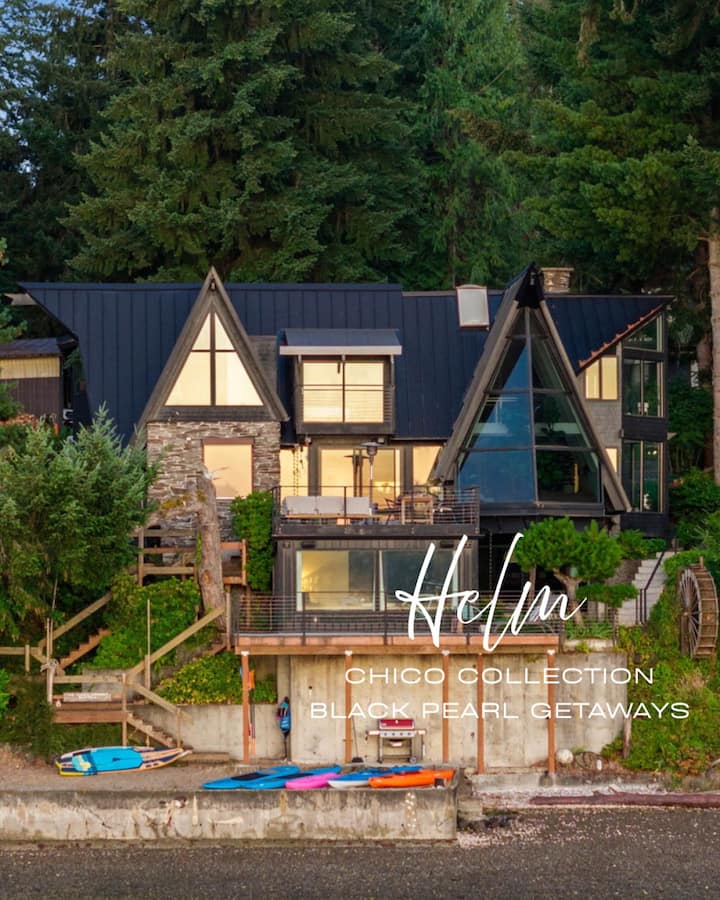 The Helm | Iconic A-frame | Beach + Pickleball - Silverdale, WA