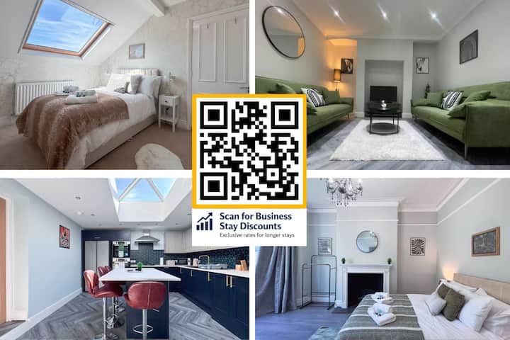 Harrogate Business Stay | Fast Wifi | Sleeps 14 - Knaresborough