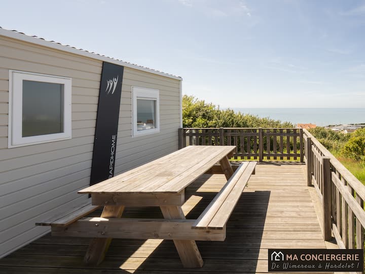 Vue Mer Incroyable Camping La Falaise D'équihen - Équihen-Plage