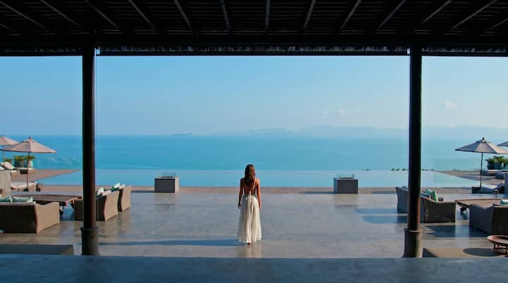 Shankara, 6 Beds, Chef, Panoramic Sea View - サムイ島