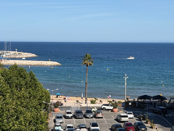 T2 "Cocoon" 4 Pers. Vue Mer Plage Et Centre 50 M. - Le Lavandou