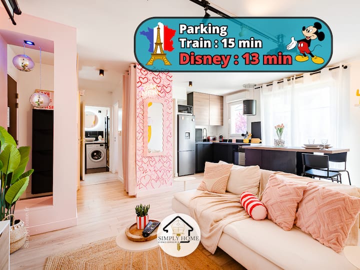 Pop Disney 13min - Gare 15min / Paris + Parking - Bussy-Saint-Georges