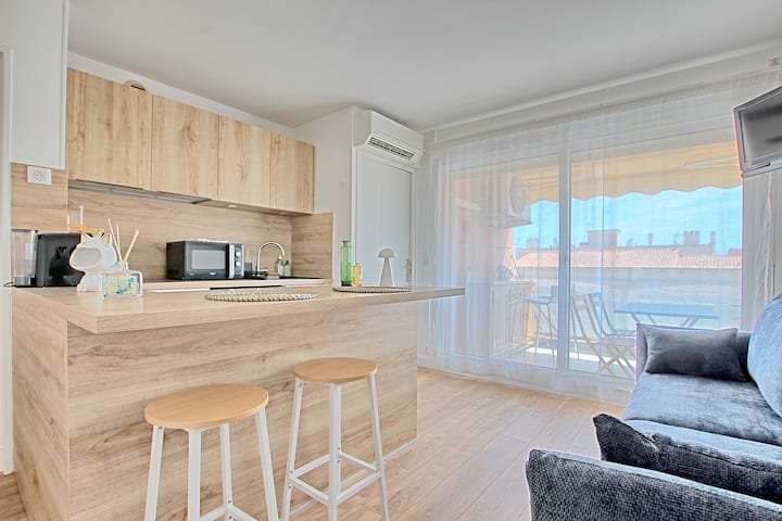Appartement Vue Mer Golfe Juan Proche Port-plages - Vallauris
