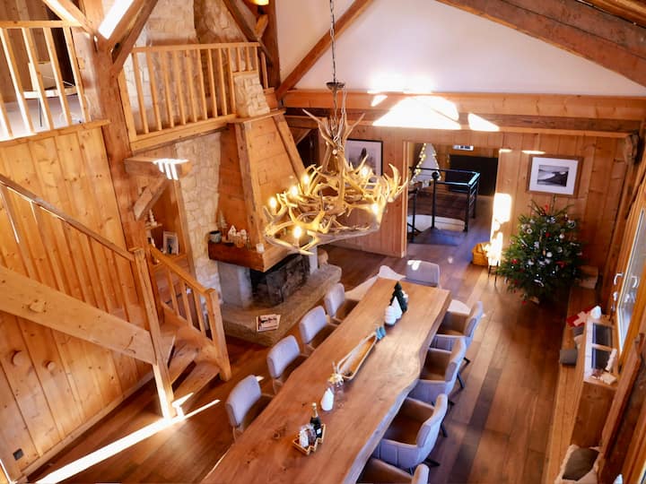 Ferme Savoyarde Rénovée-luxe-famille-détente-12 P - Les Houches