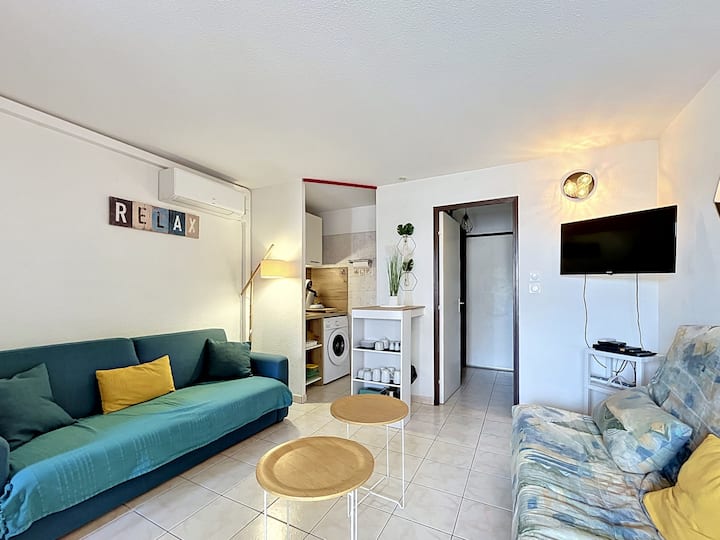 Le Voilier - Proche Du Port - Wifi & Climatisation - Gruissan