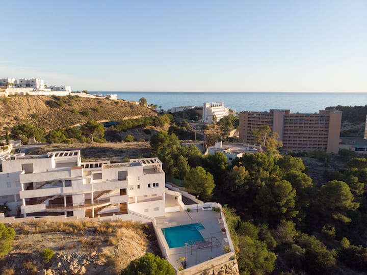 Penthouse Met Zeezicht En Zwembad In Villajoyosa - Villajoyosa