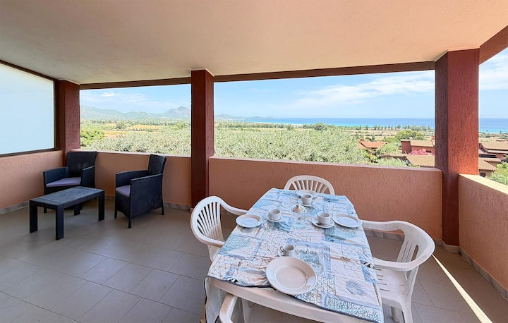 Awesome Home In Costa Rei With House Sea View - Costa Rei