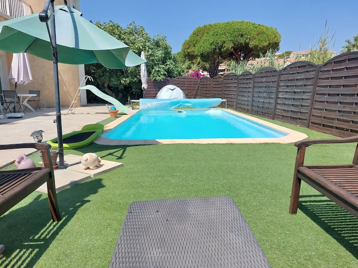 Appartement 2 Pièces Climatisé, Piscine Et Pergola - Île de Porquerolles