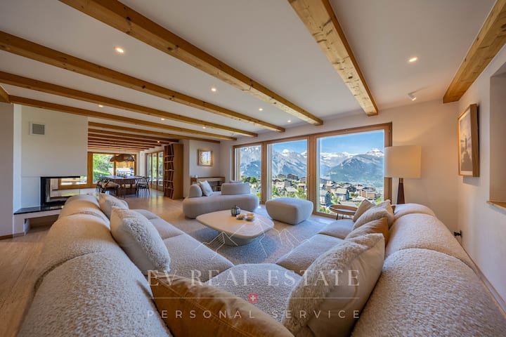 Splendide Chalet Avec Wellness Et Vue Pour 12 Pers - Nendaz