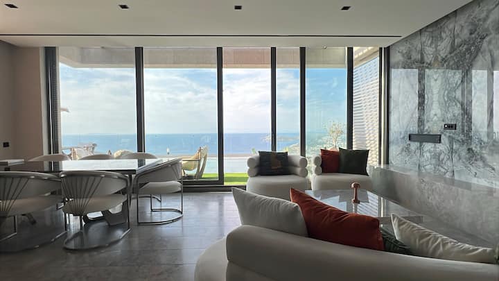 Bayrak Mansions, Yalıkavak 5br Pvt Pool & Sea View - Yalıkavak
