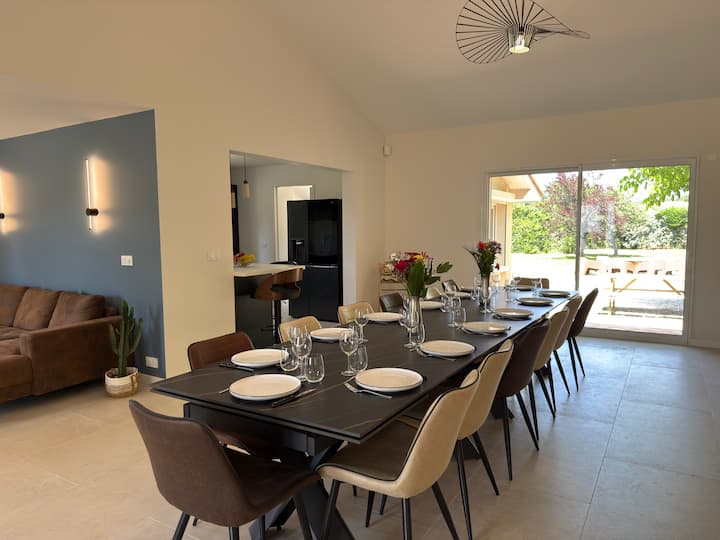 Villa 190m², Max 14 Pers, Plage 5mn - Vendays-Montalivet