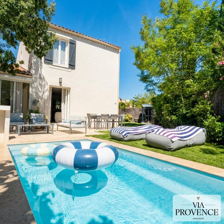 Maison Climatisée Au Coeur De Village Puyricard - Aix-en-Provence