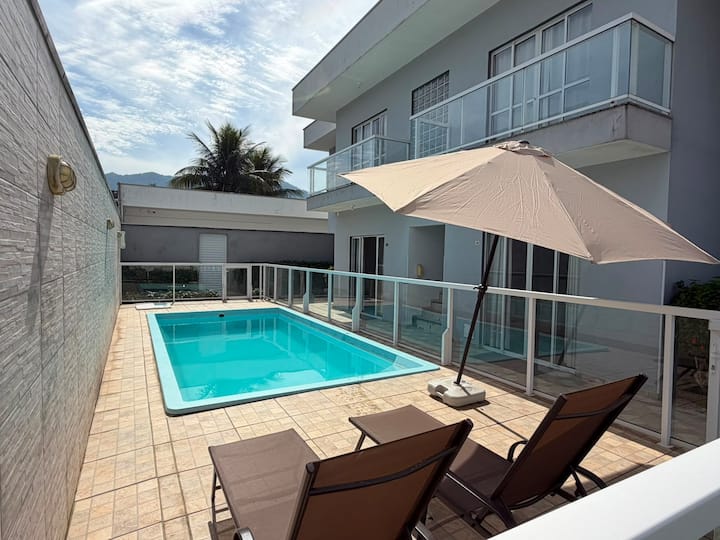 Apê1 C/piscina, Garagem, Perto Do Trevo E Mercado - Ubatuba