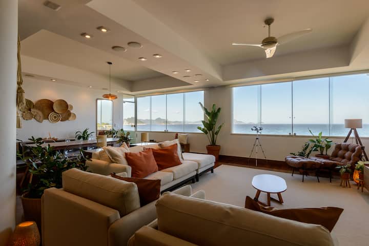 Vista Panorâmica Para O Mar | Conforto E Elegância - Ipanema