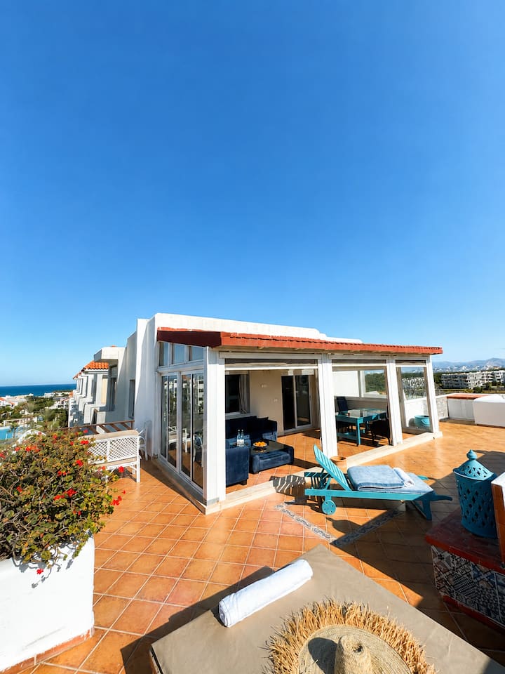 Casa Del Sol :
Vue 360° Mer & Montagnes - Morocco