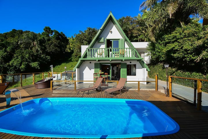 Casa Exclusiva Com Piscina E Vista Mar - Plh009 - Palhoça