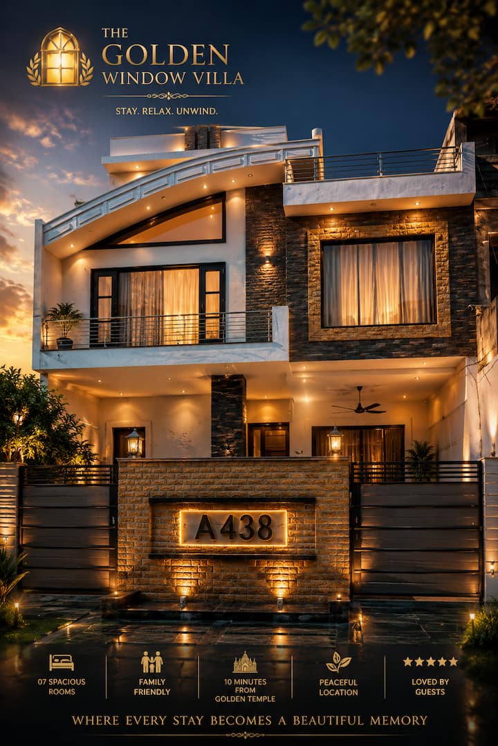 The Golden Window Villa. Stay Relax And Unwind - Amritsar