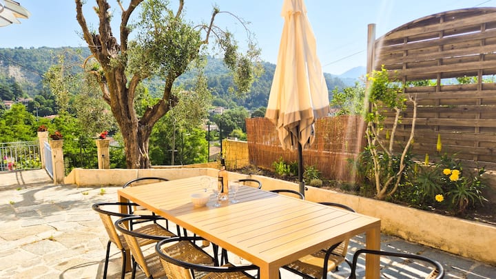 Maison- Terrasse - Bbq - 8pers - Èze