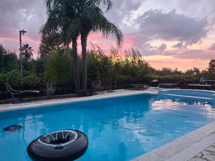 Villa Nella Natura Con Piscina Vista Mare - Partinico
