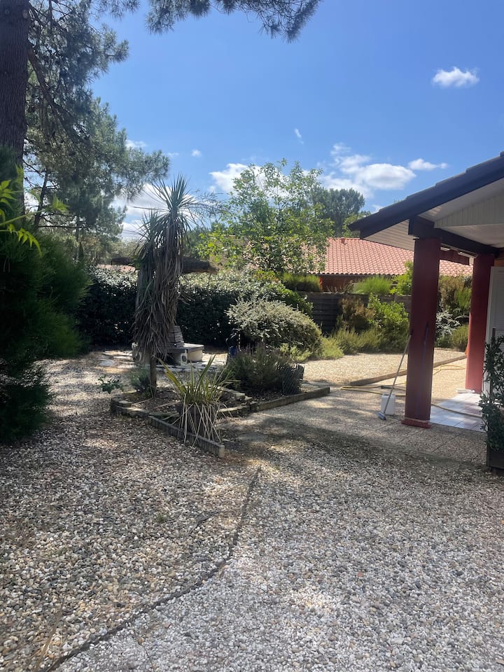 Maison Non Mitoyenne 2ch Gd Jardin 2km Plage Sud - Lacanau