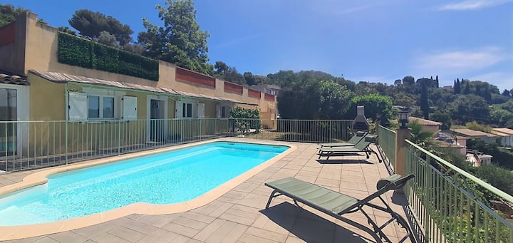 *New* Villa Piscine 7 Pers Avec Vue Dégagee à Biot - Antibes