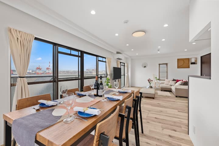 7f Top Floor View/115sqm/max 10/5m Stn/kaiyukan - Ashiya