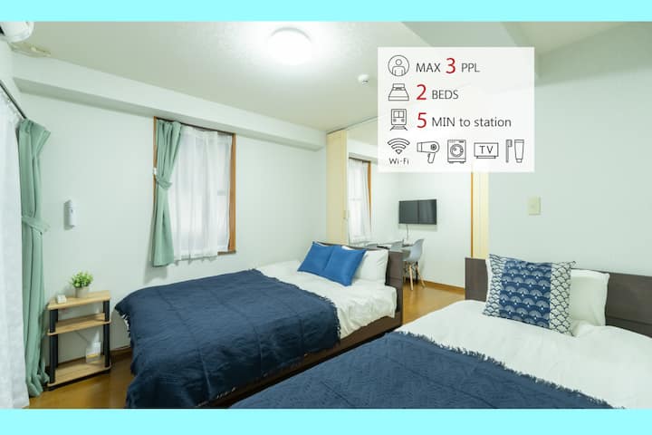 [Mop32] Comfortable Room For 3 Guests In Ohori - Fukuoka