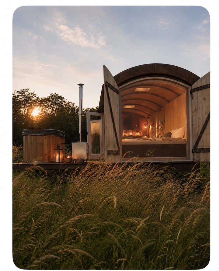 Hottub Onder De Sterren | Romantisch Veldhuisje - Pays-Bas