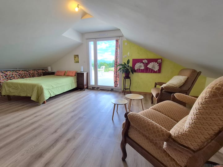Chambre Spacieuse Vue Lac Et Montagnes - Gap