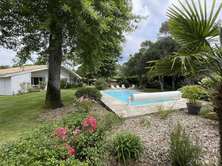 Villa Avec Piscine Et Animaux Admis - 8-10 Pers. - Saint-Girons Plage
