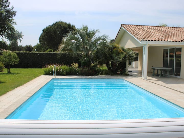 Villa Avec Piscine Et Climatisation - 8 Pers. - Saint-Girons Plage