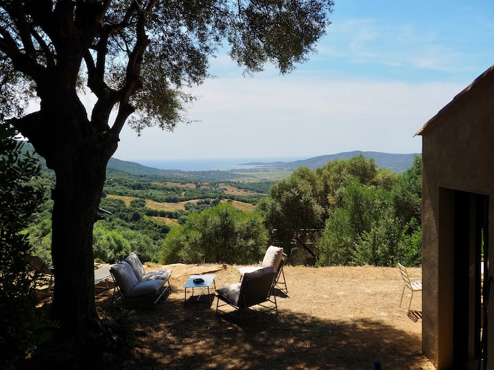 Villa Neuve Vue Mer & Montagne, Plage 15 Min - Olmeto