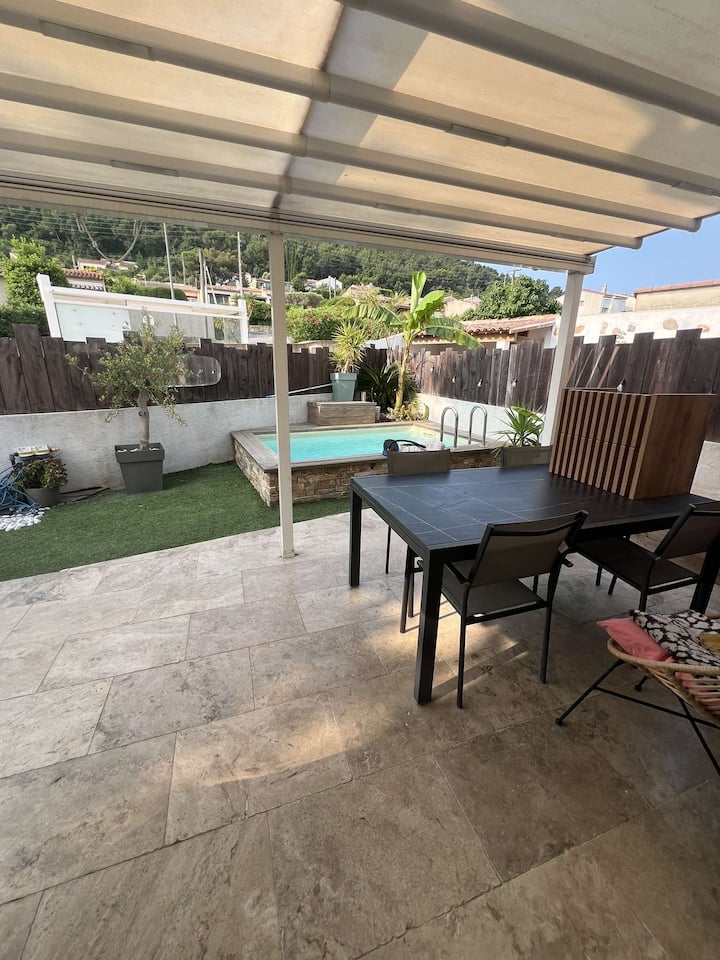Appartement T2 Privée Avec Piscine Jacuzzi Jardin - Hyères