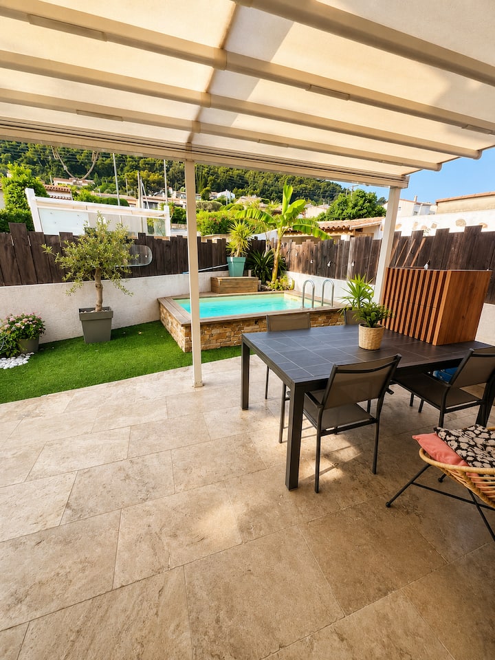 Appartement T2 Privée Avec Piscine Jacuzzi Jardin - La Crau