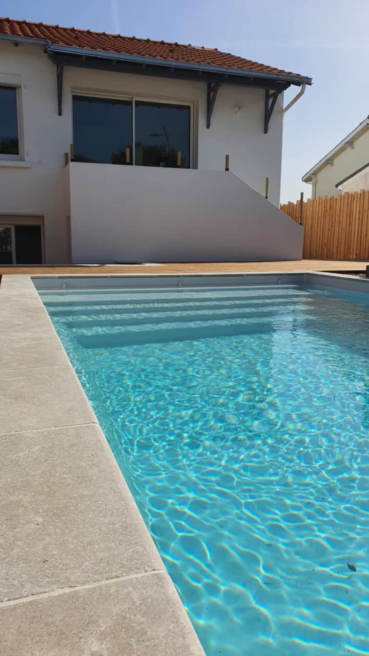 Maison Familiale Avec Piscine Chauffée - Jard-sur-Mer