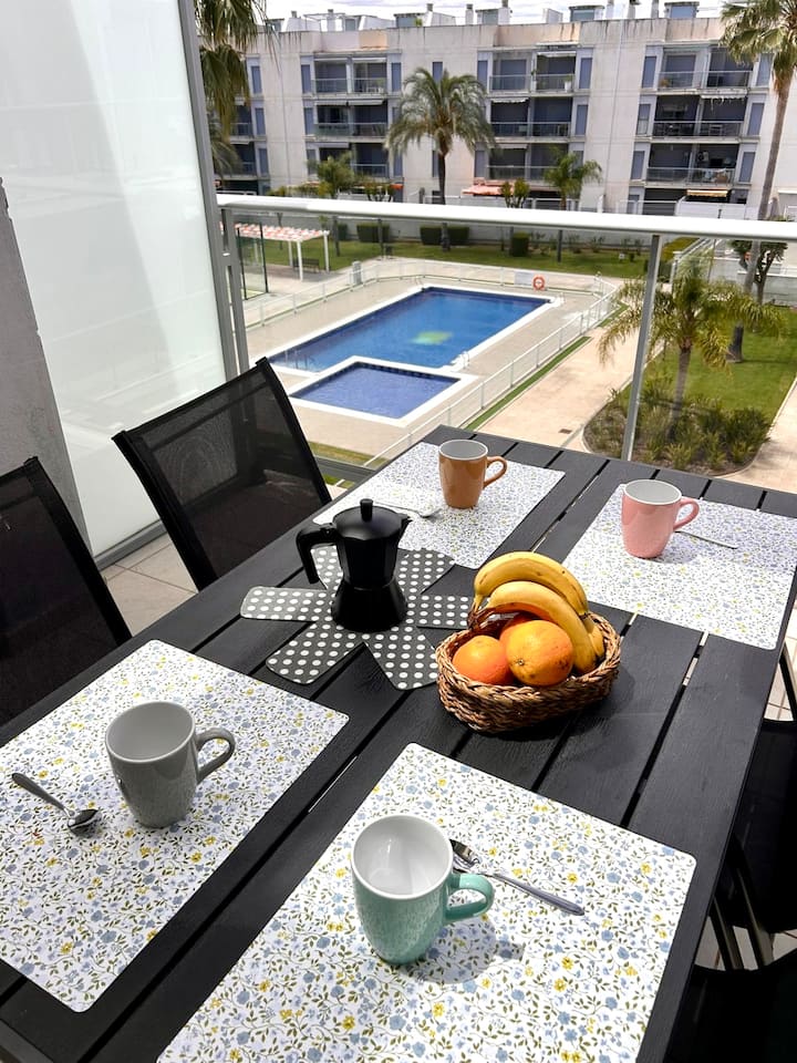 Seaside Apartment/pool/parking/30 Min To Valencia - Almenara