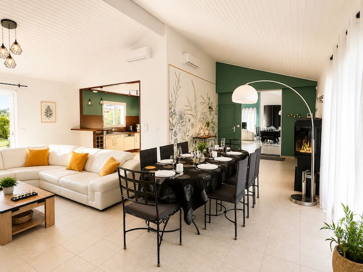 Villa 3 Ch 6 Pers. Salle De Sport Calme Jardin - Mios