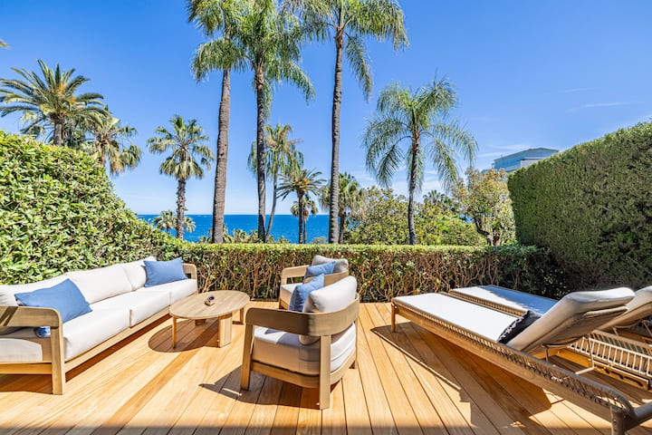 Luxueux 2 Chambres Avec Vue Mer, Piscine Et Tennis - Vallauris