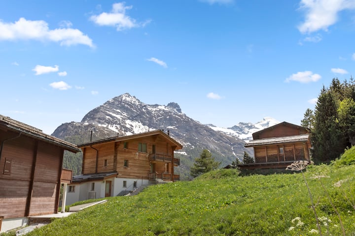 Cocon Alpin Avec Sauna Privé Et Vue Incroyable - Saas-Grund