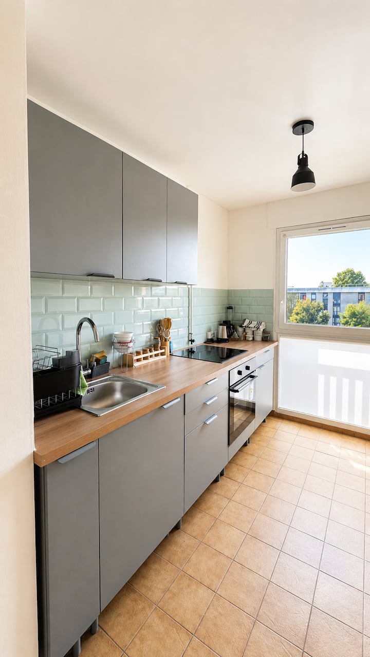 G1 - Charmant Appartement 5 Personnes-proche Paris - Évry