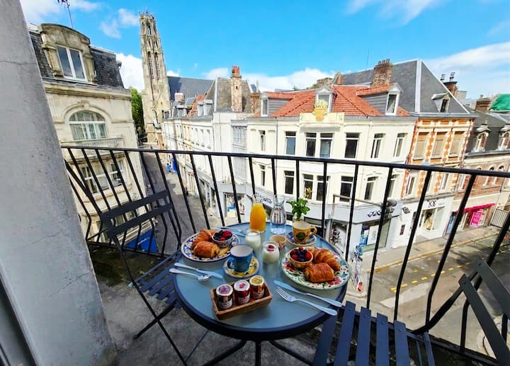 Le Central Green - Balcon & Vue Historique - Arras
