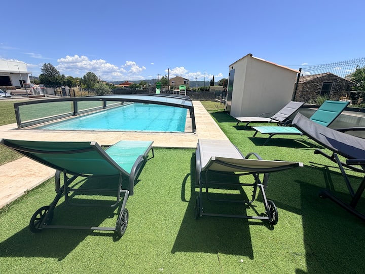 Maison Familiale Avec Piscine Et Grand Jardin - Forcalquier